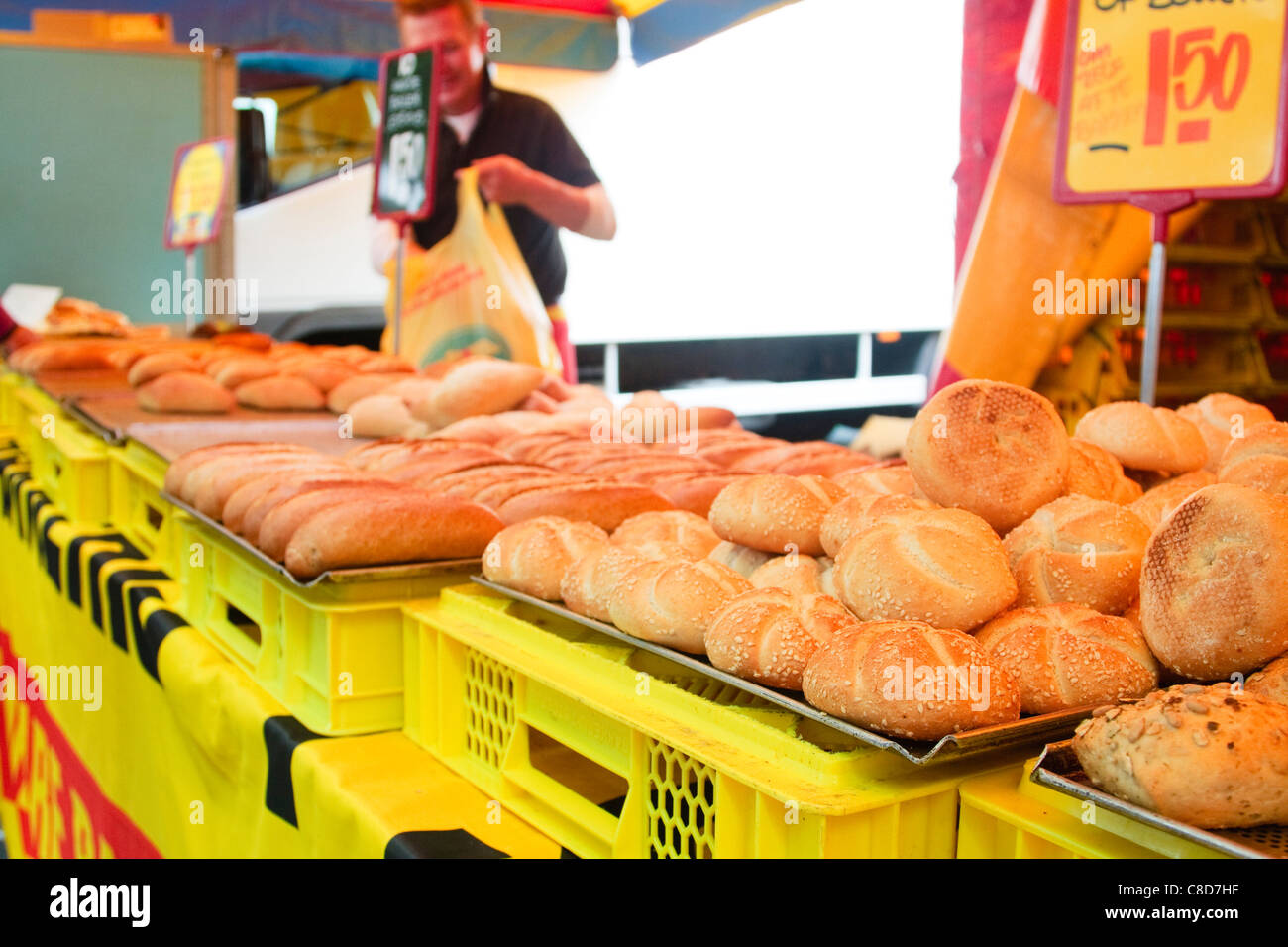 Bakery market stall hi-res stock photography and images - Alamy