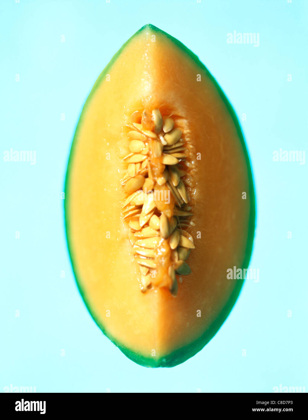Slice of melon Stock Photo - Alamy
