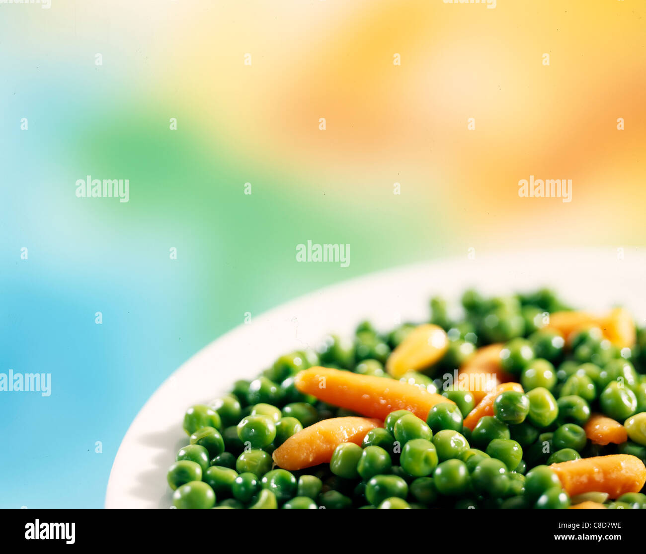 Mixed pea and carrot Jardinière Stock Photo - Alamy