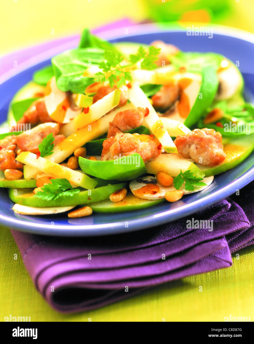 calf sweetbread salad Stock Photo - Alamy