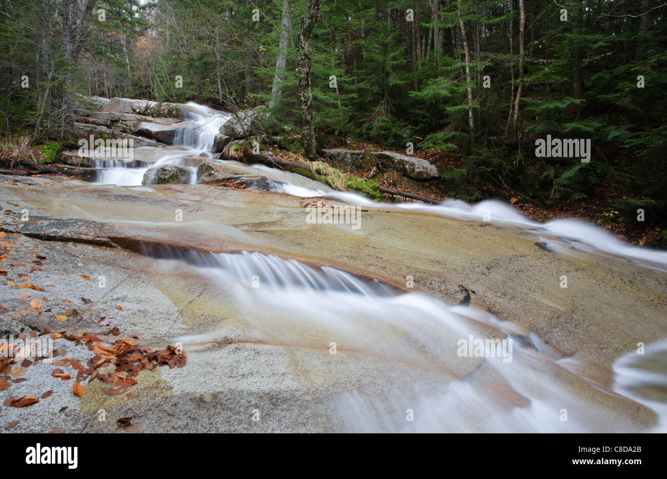 Walker Cascades during the autumn months. Located along Walker Brook in ...