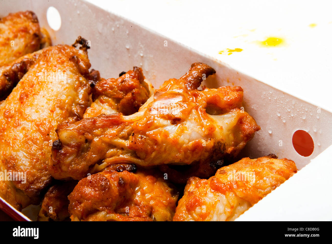 Buffalo Chicken Wings inside a box Stock Photo - Alamy