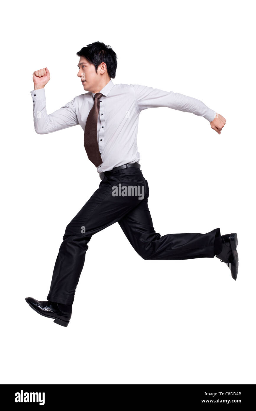 Man running away from man Cut Out Stock Images & Pictures - Alamy