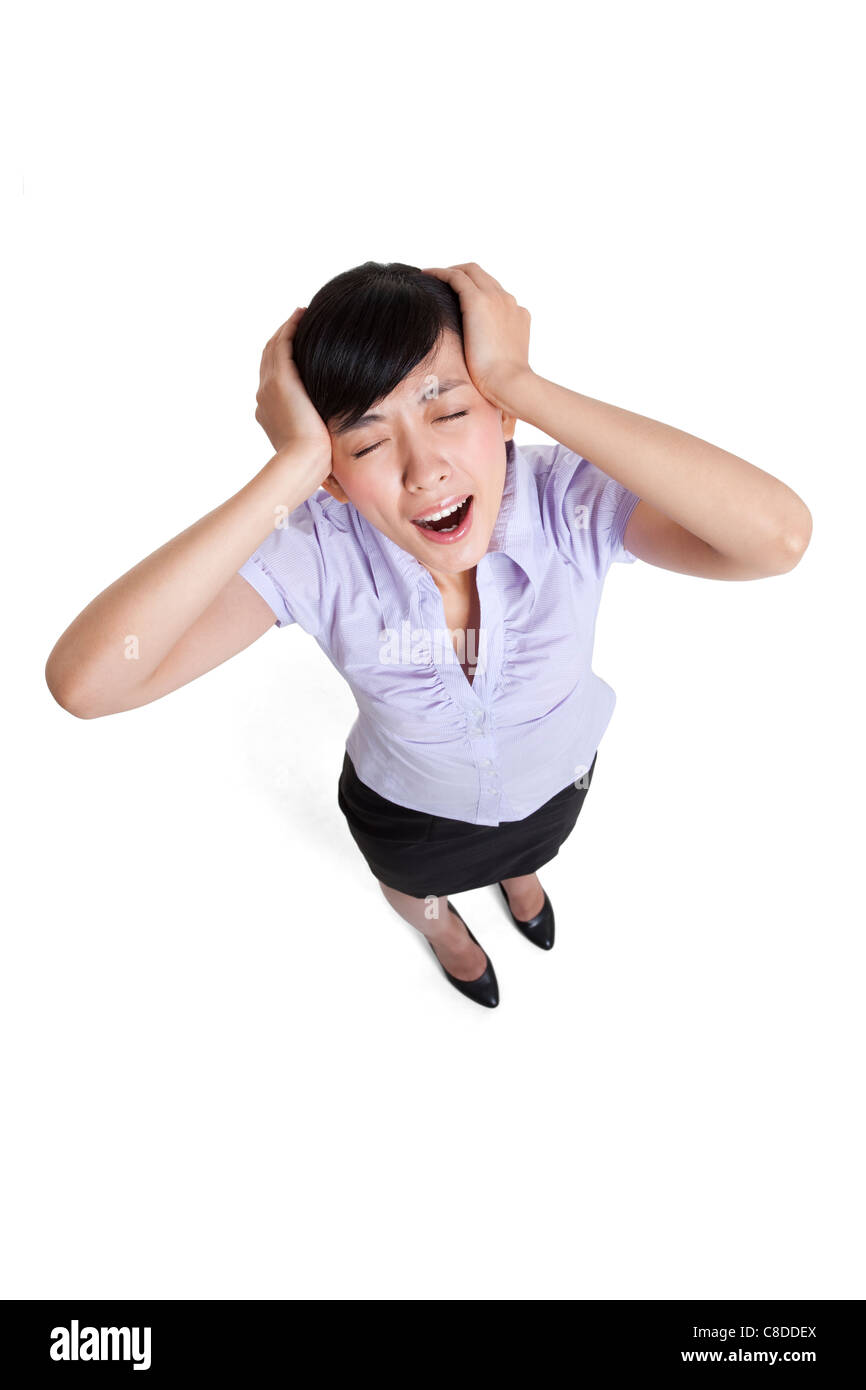 Asian woman looking stressed using hi-res stock photography and images ...