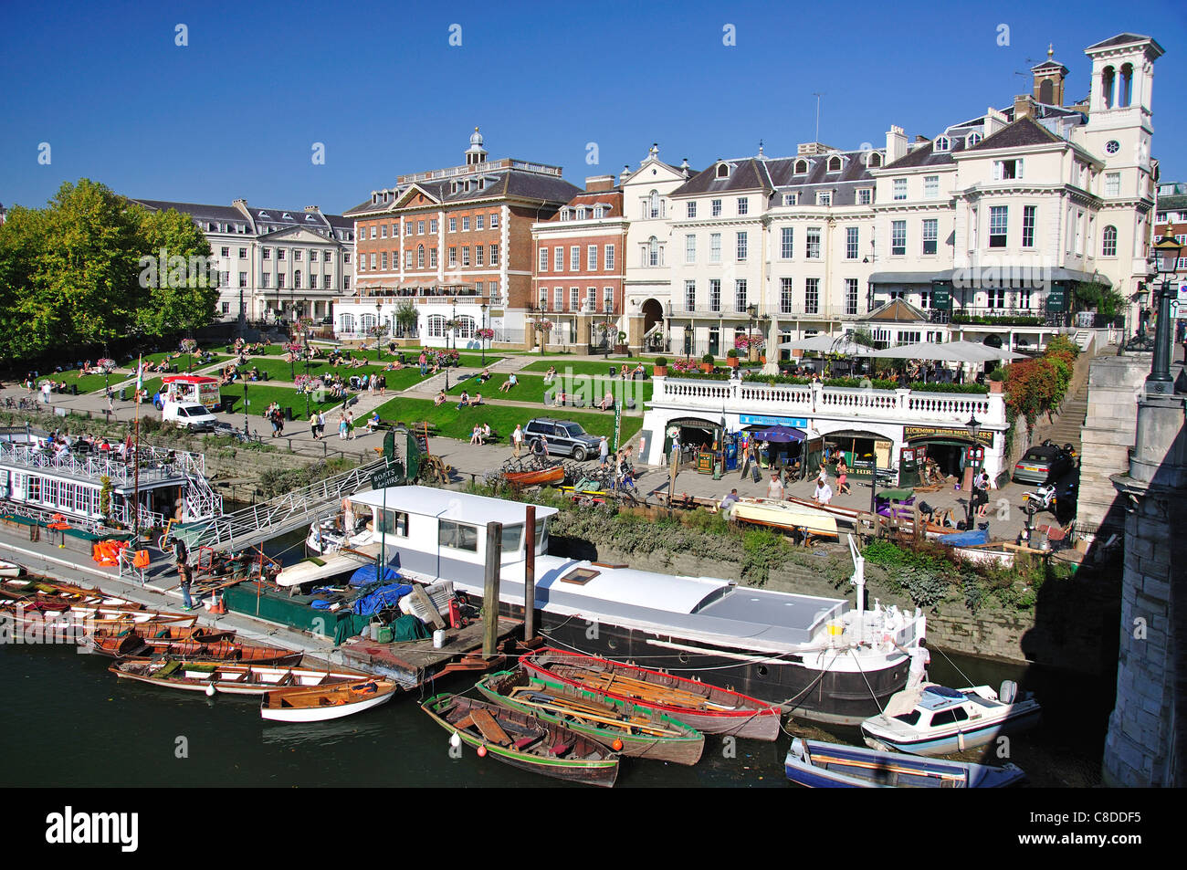 Thames Riverside from Richmond Bridge, Richmond, Richmond upon Thames ...
