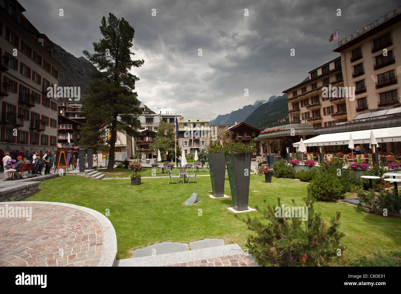 Zermatt village hi-res stock photography and images - Alamy