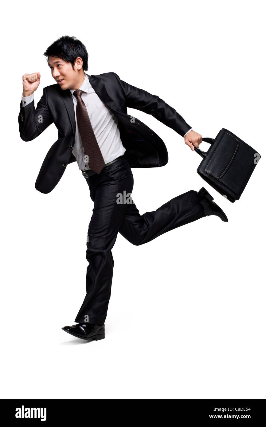 Man running away from man Cut Out Stock Images & Pictures - Alamy