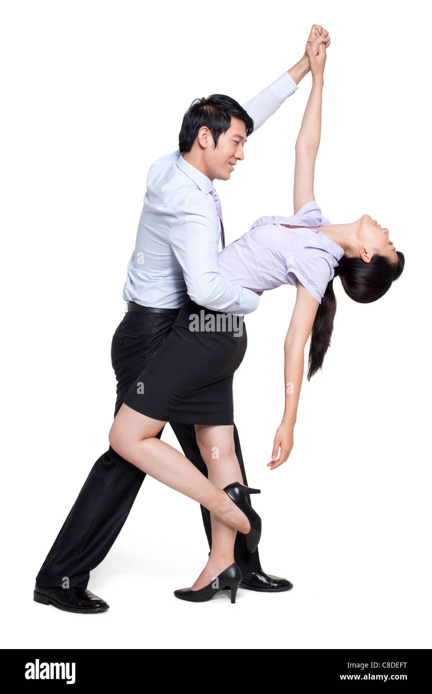 Two men dancing together ballroom hi-res stock photography and images ...