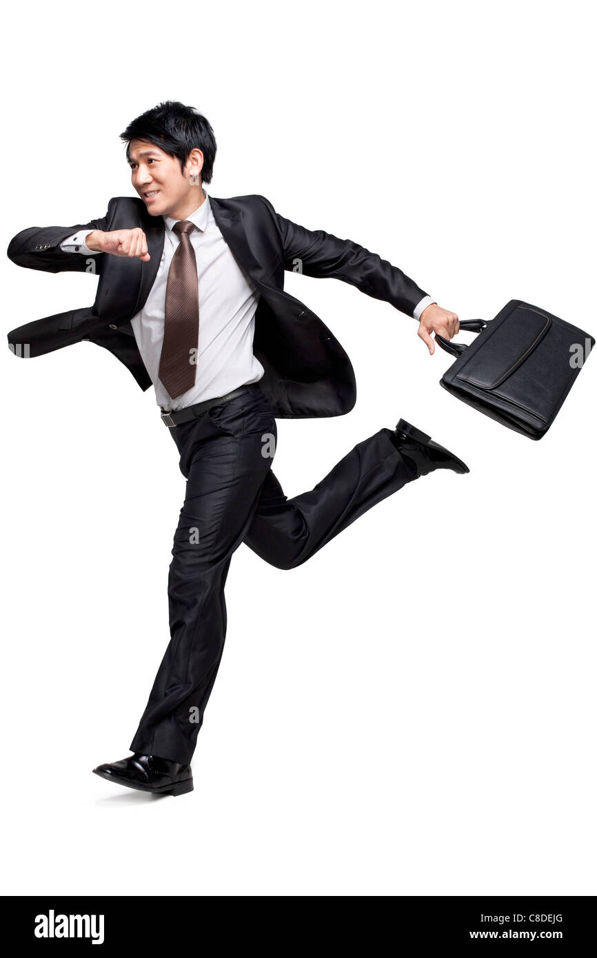 Man running away from man Cut Out Stock Images & Pictures - Alamy