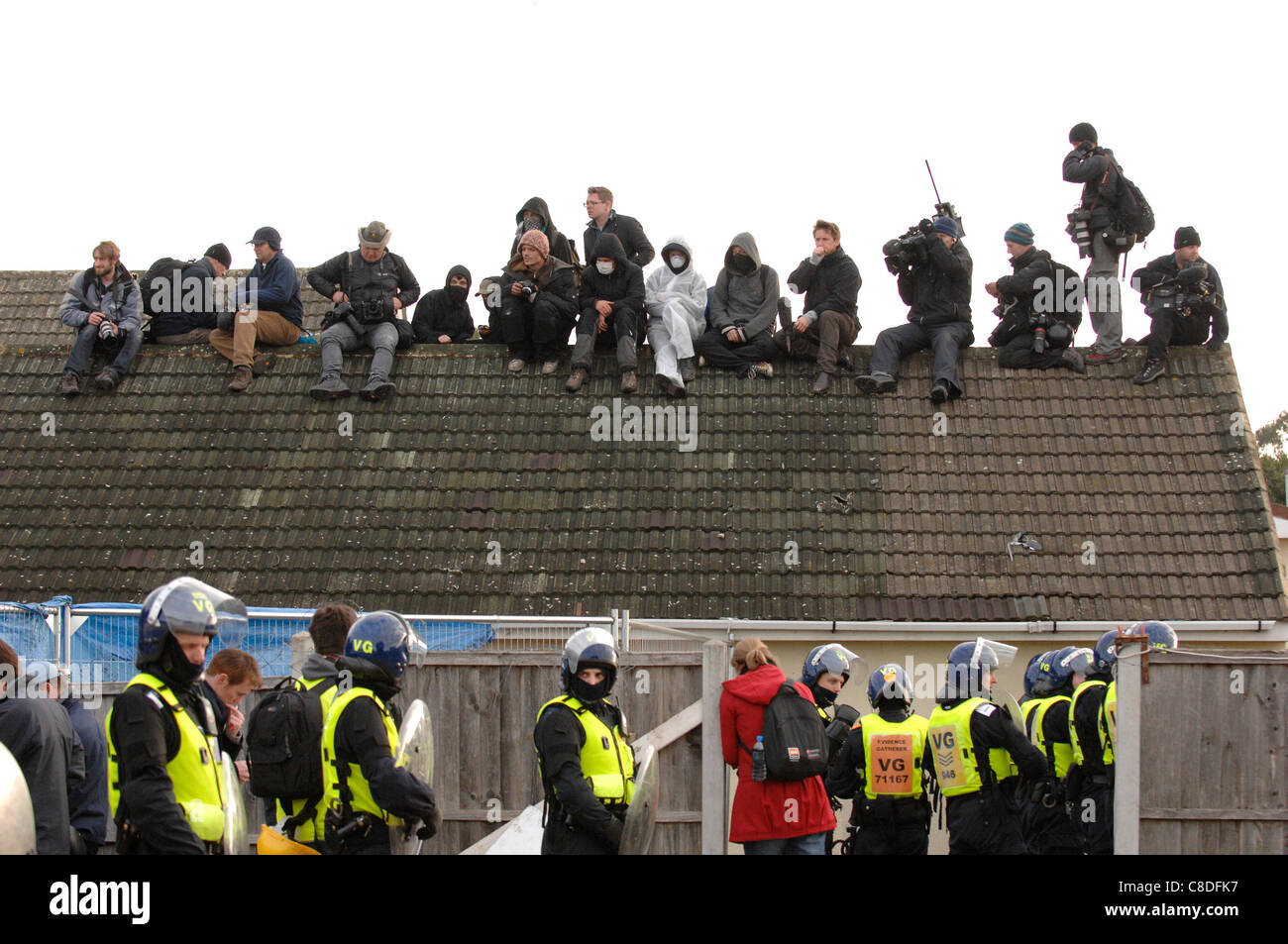 Eviction continues for the second day at Dale Farm travellers site ...