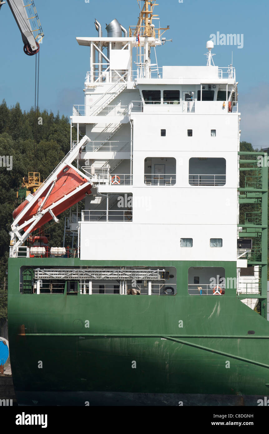 cargo ship in the port of Aviles, Asturias, Spain Stock Photo - Alamy