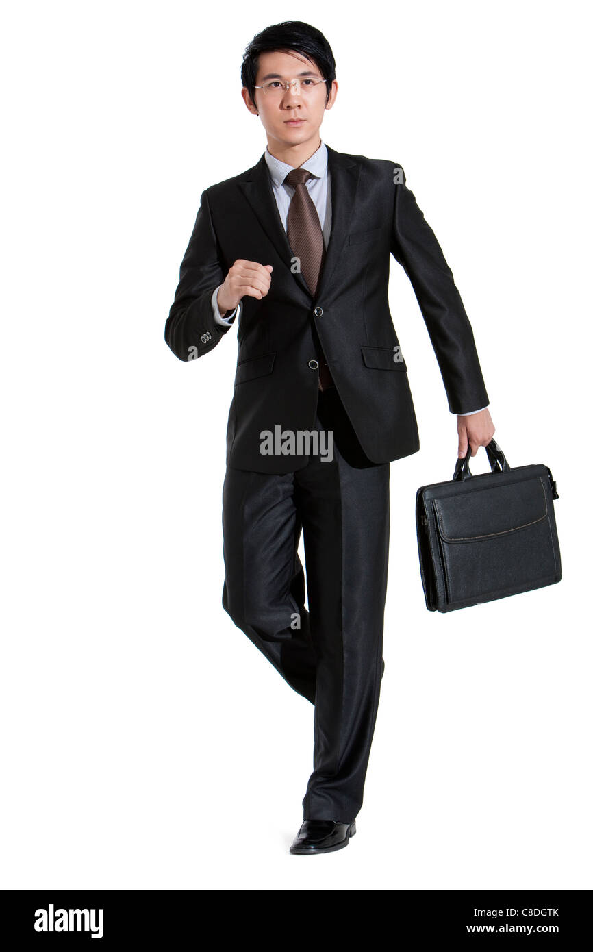 Portrait of Businessman Walking Stock Photo - Alamy