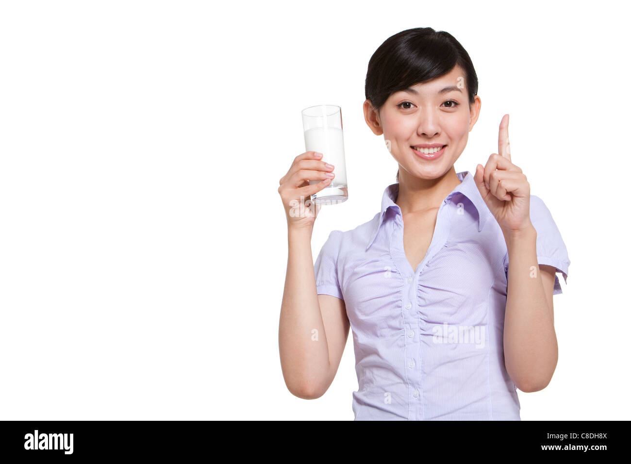 Woman holding glass celebration drink Cut Out Stock Images & Pictures ...