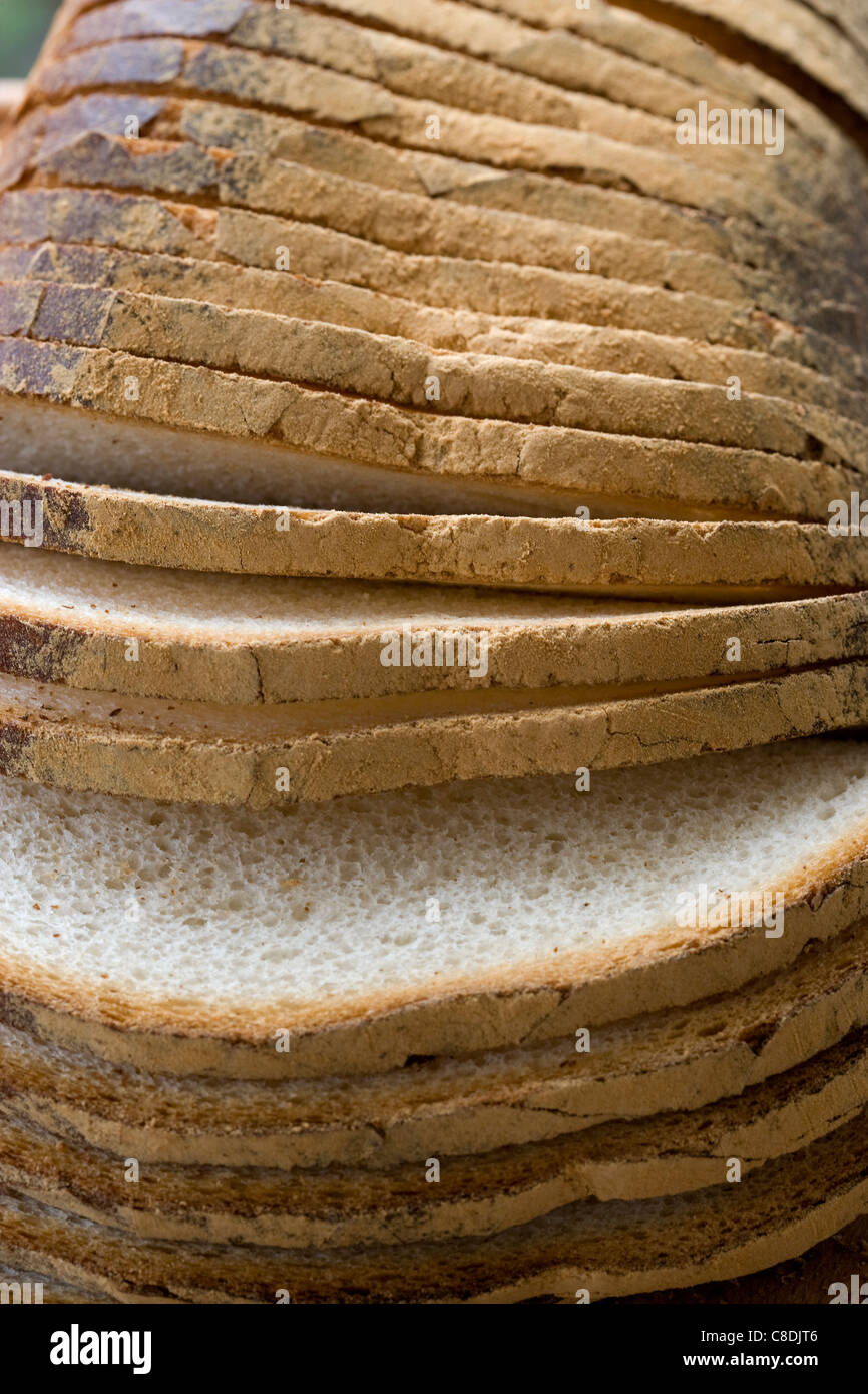 A close up of sliced bread Stock Photo - Alamy
