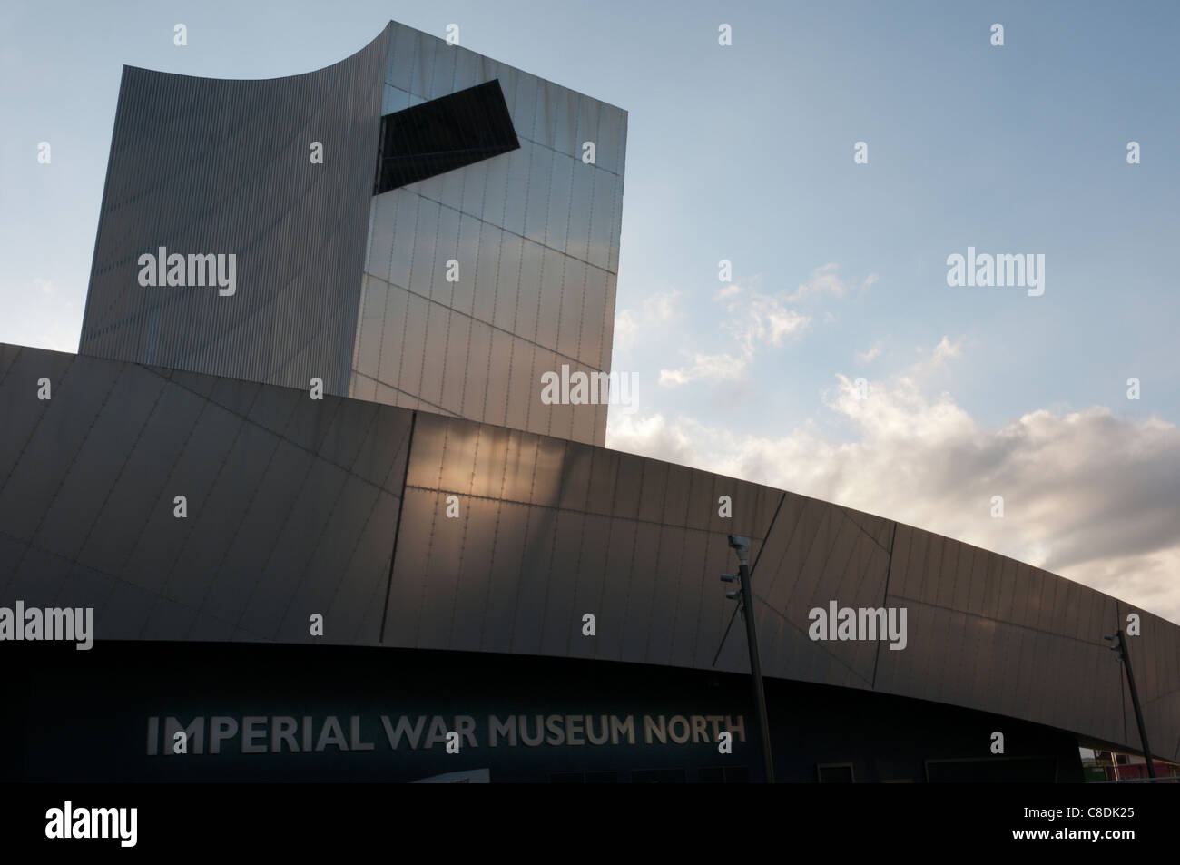 The Imperial War Museum North at Salford Quays, Manchester, England ...