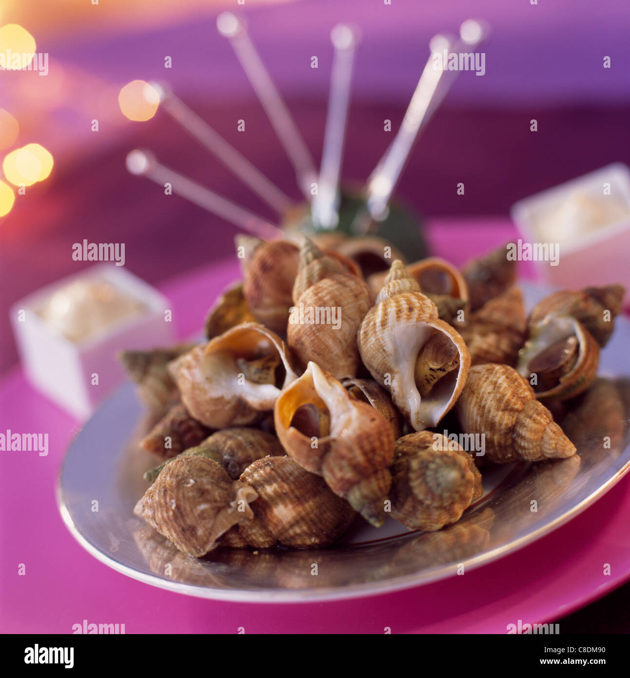 Whelks with mayonnaise sauce hi-res stock photography and images - Alamy