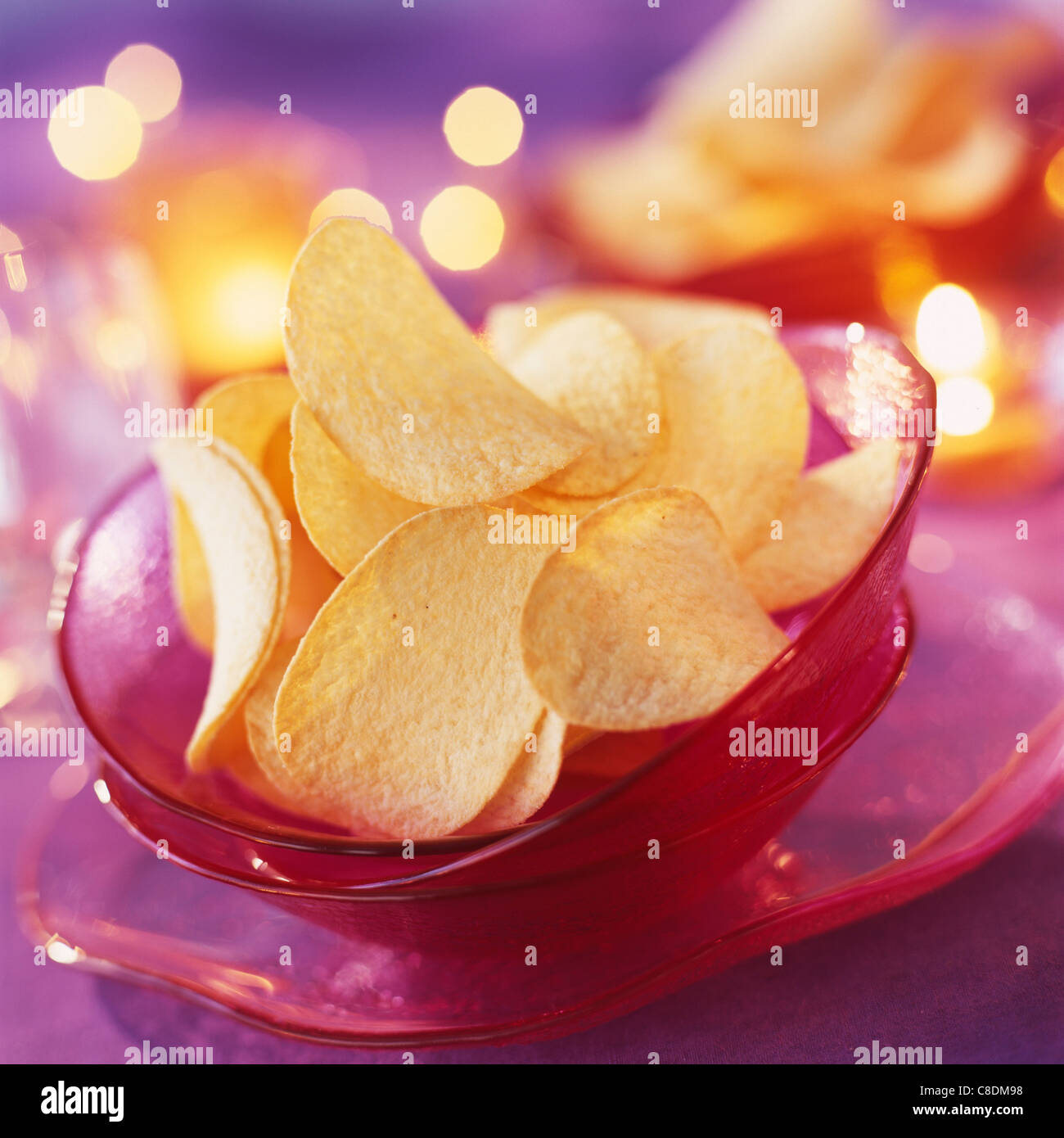 Bowl of crisps Stock Photo - Alamy