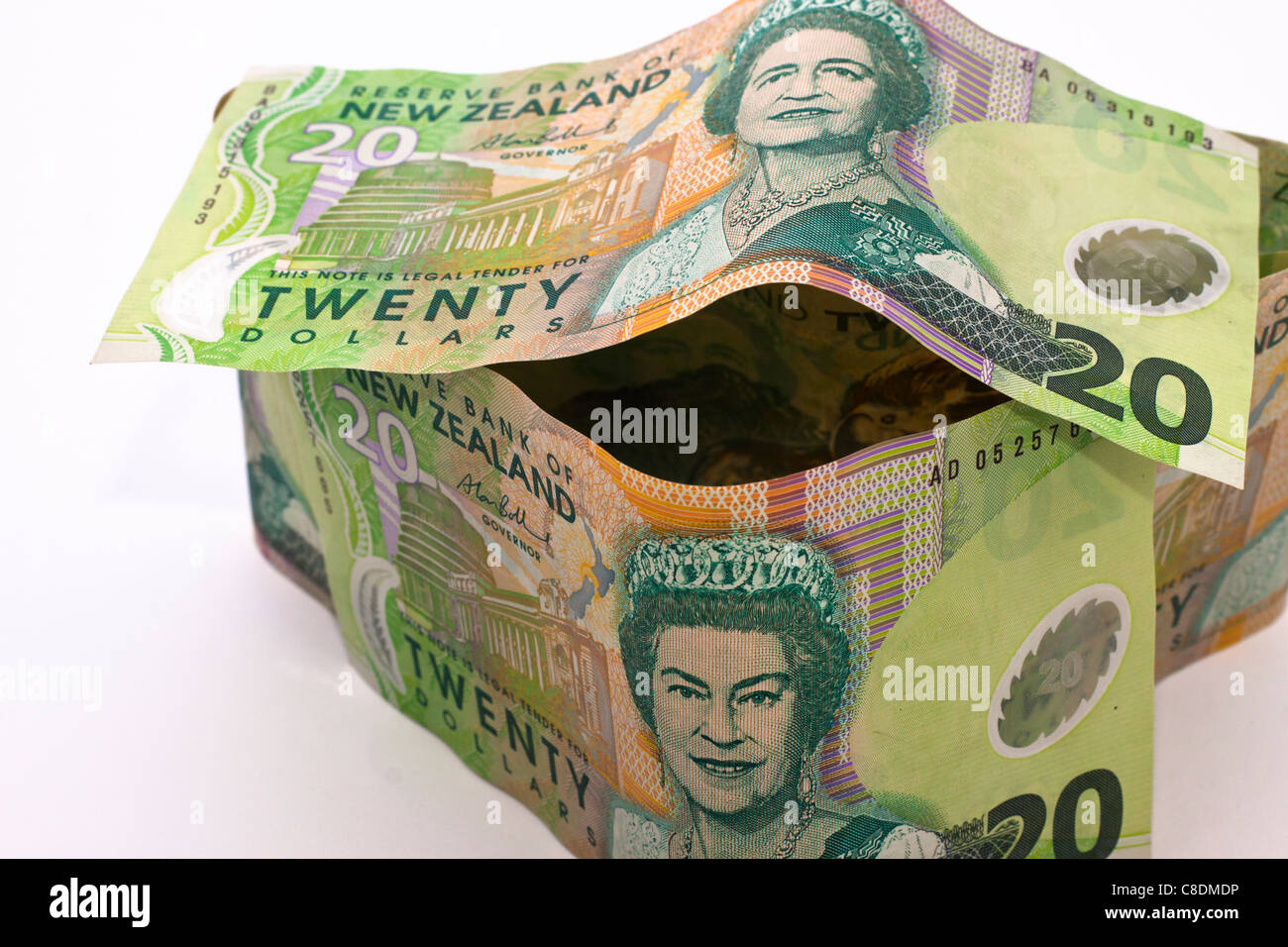 Dollar notes in New Zealand currency Stock Photo - Alamy
