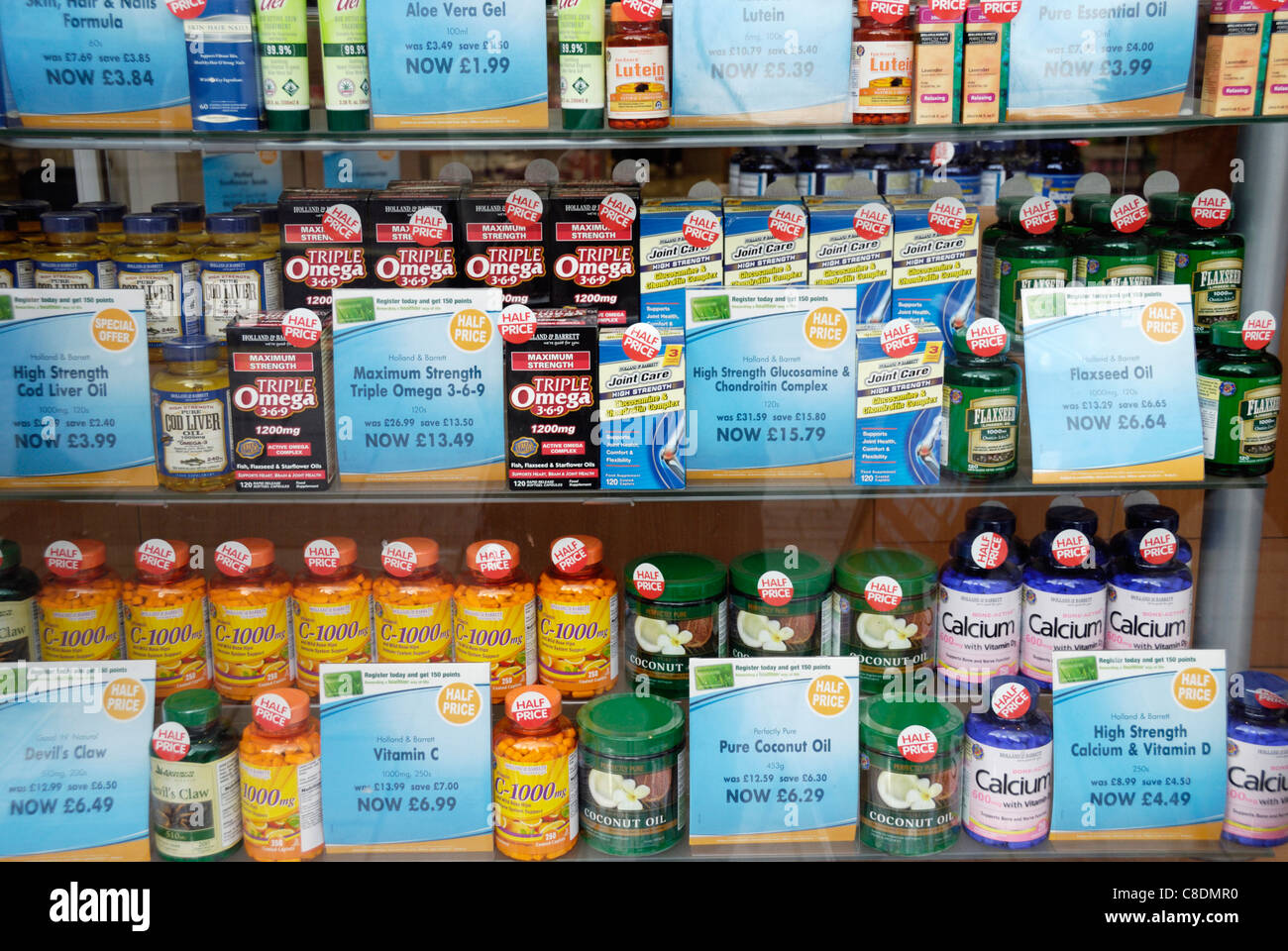 Heath products in a shop window Stock Photo - Alamy