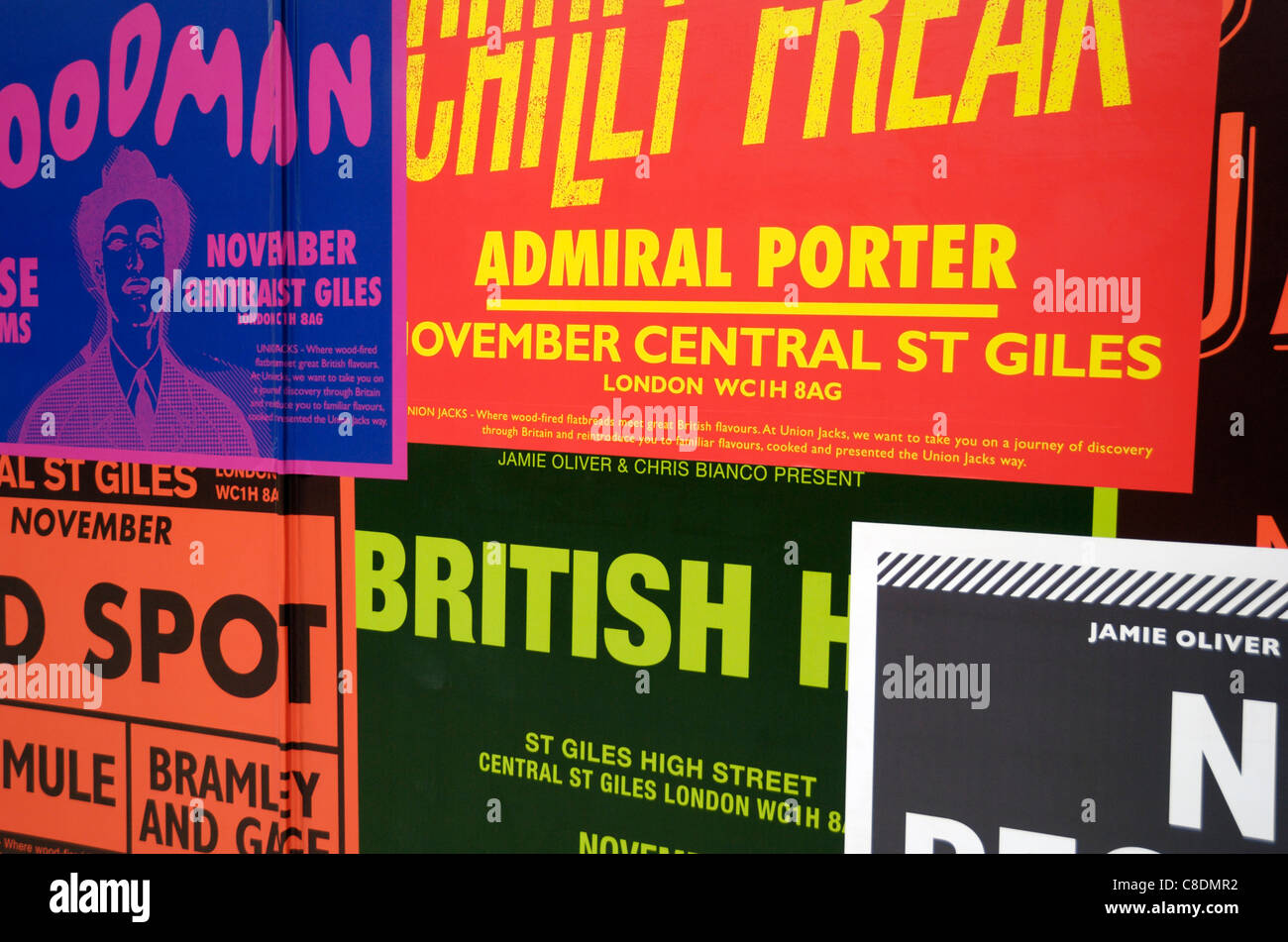 Colourful advertisements hi-res stock photography and images - Alamy