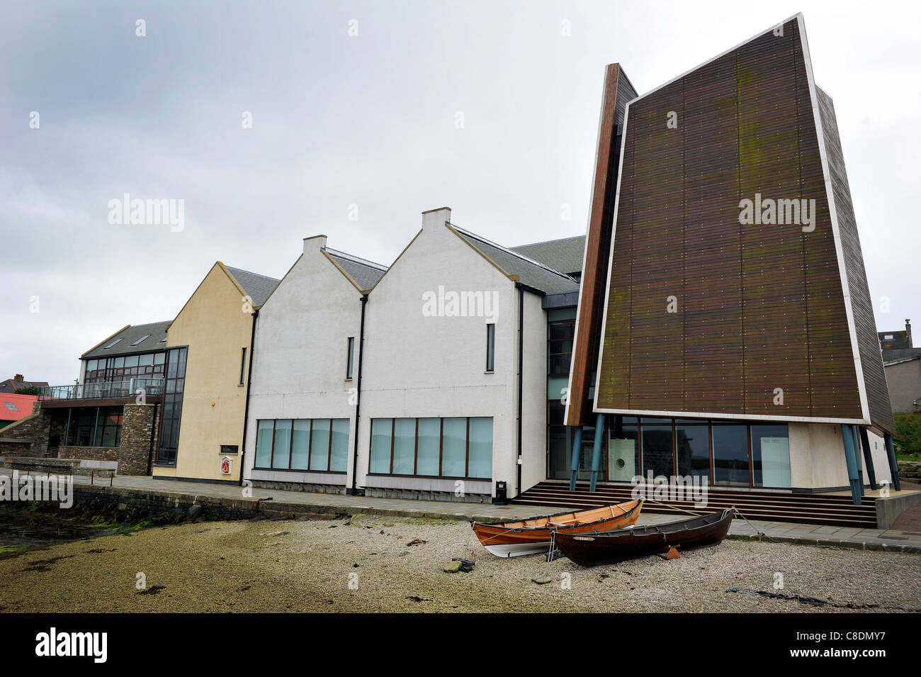 Exterior view of the Shetland Museum and Archives in Lerwick, Shetland ...