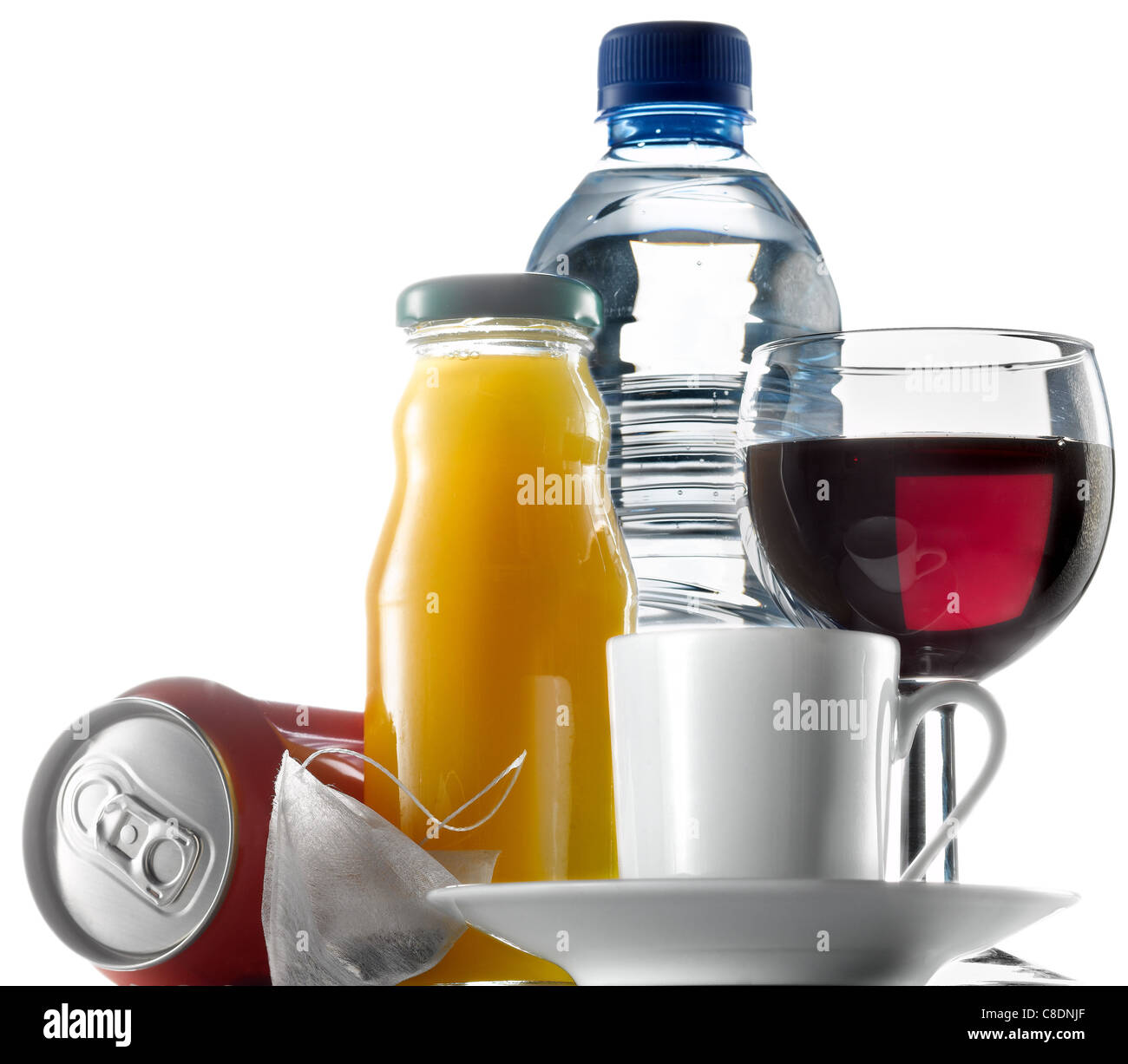 Selection of drinks Stock Photo - Alamy