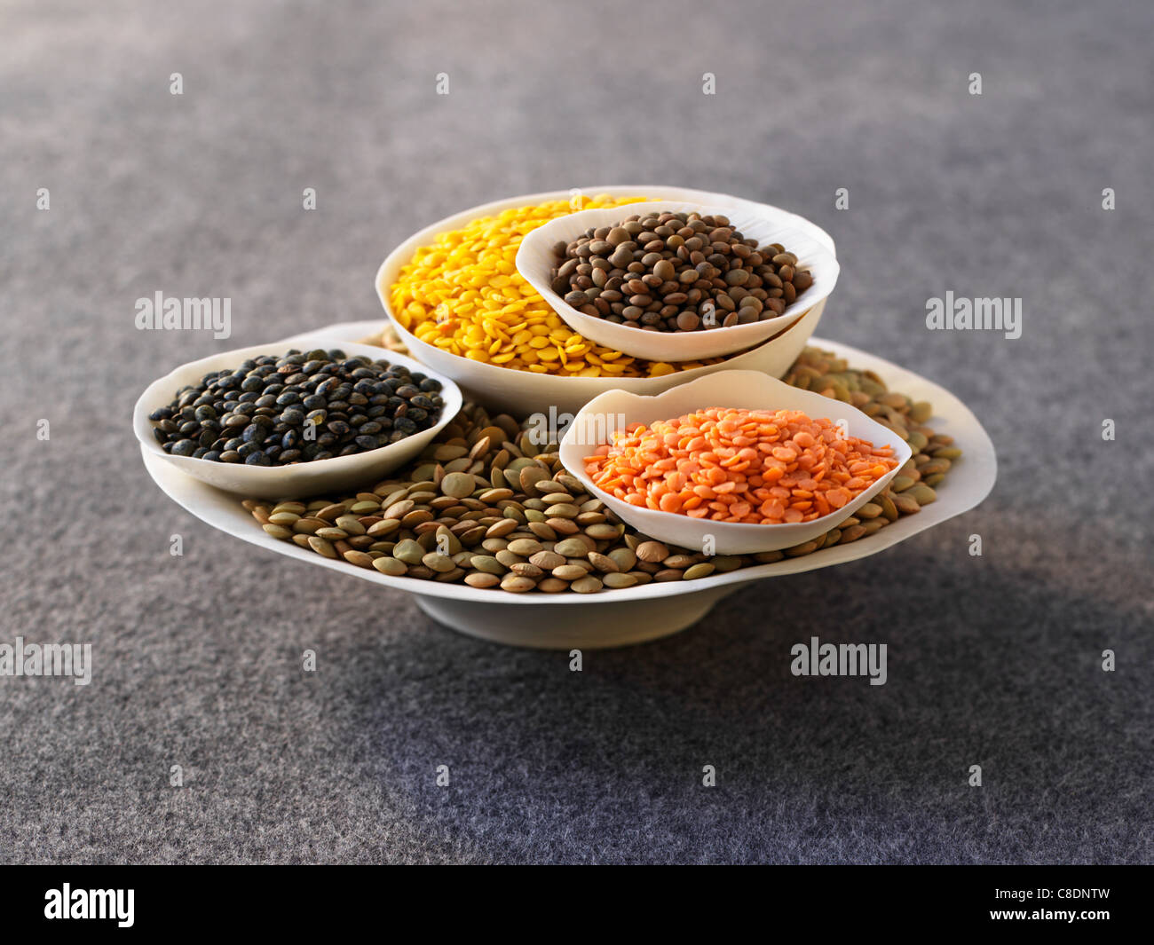 Lentils glass bowl hi-res stock photography and images - Alamy