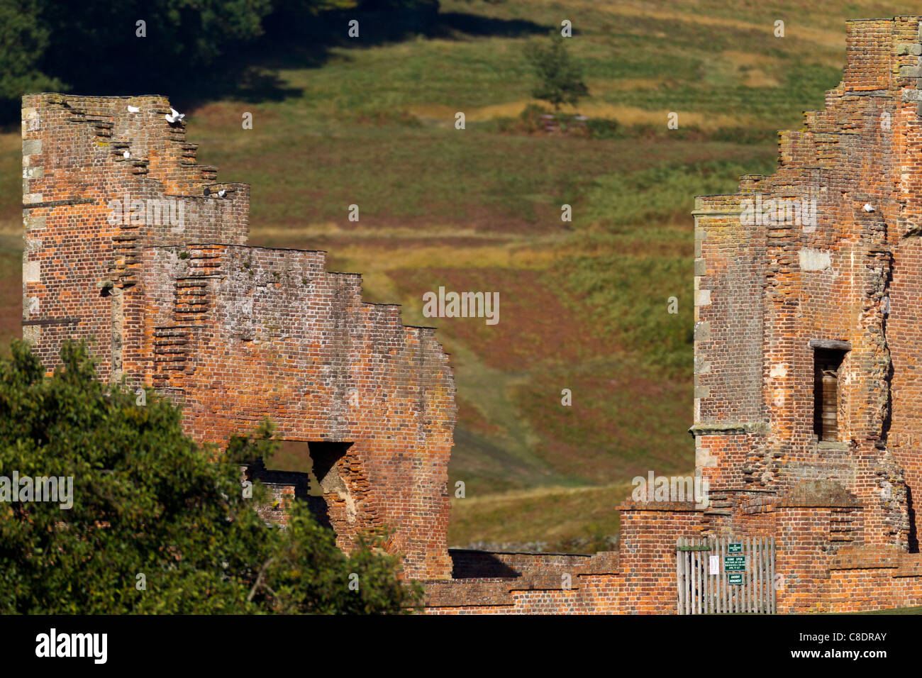 Brick Manor House Ruin Stock Photo - Alamy
