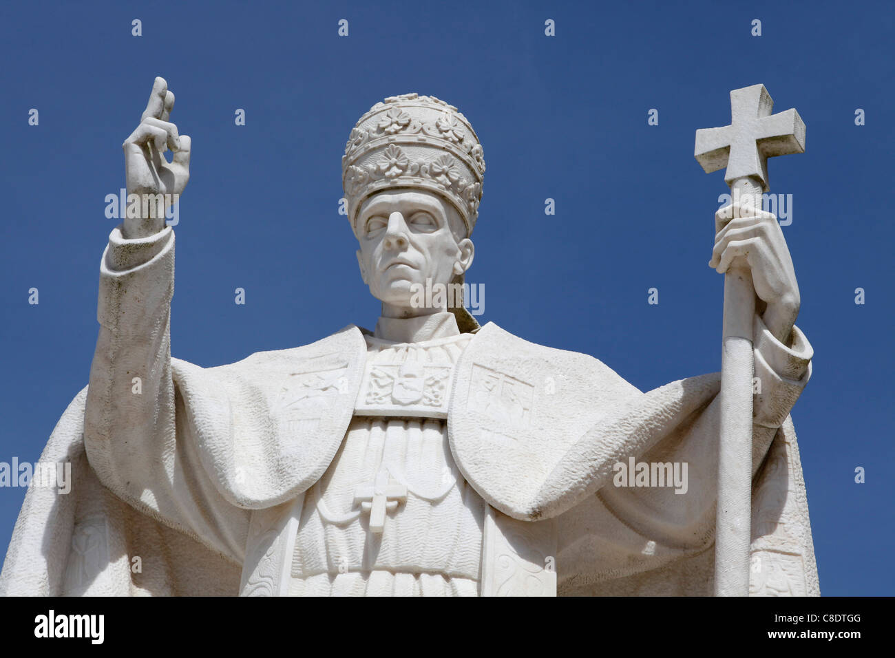 Statue of Pope Pius XII in Fatima, Portugal Stock Photo - Alamy