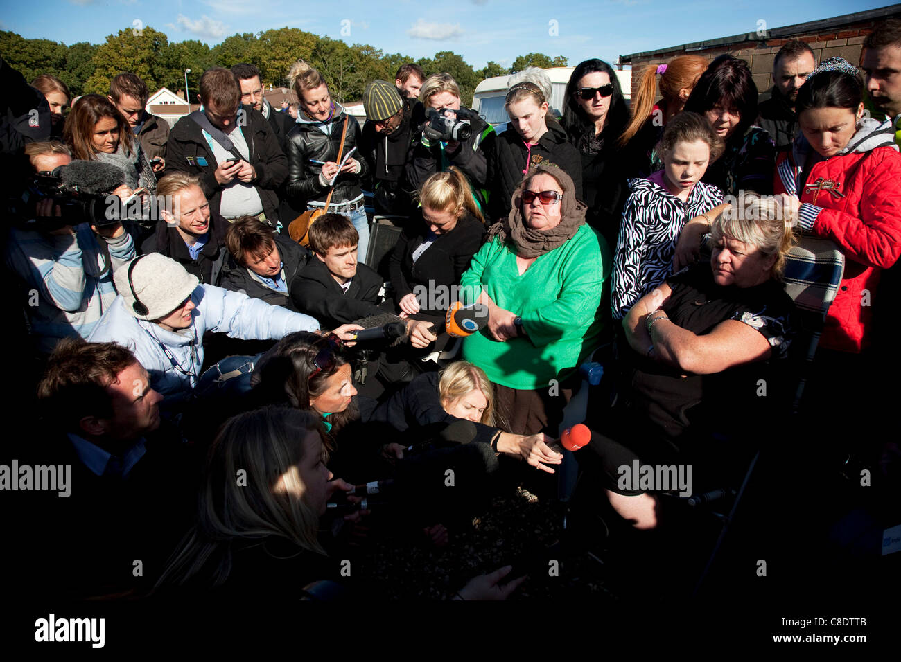 Dale Farm site prior to eviction, a Romany Gypsy and Irish Traveller ...