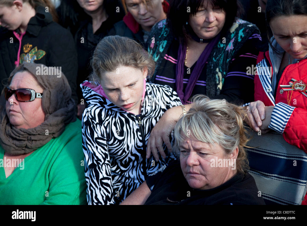 Dale Farm site prior to eviction, a Romany Gypsy and Irish Traveller ...
