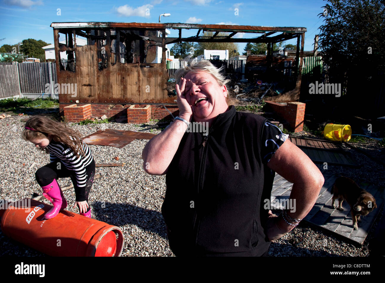 Dale Farm site prior to eviction, a Romany Gypsy and Irish Traveller ...