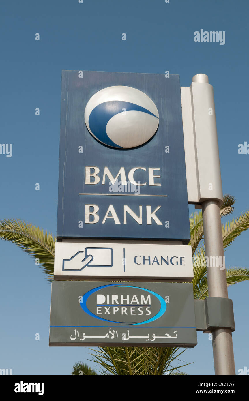 Bmce Bank Logo A View Of A BMCE Bank Logo Stock Photo Alamy