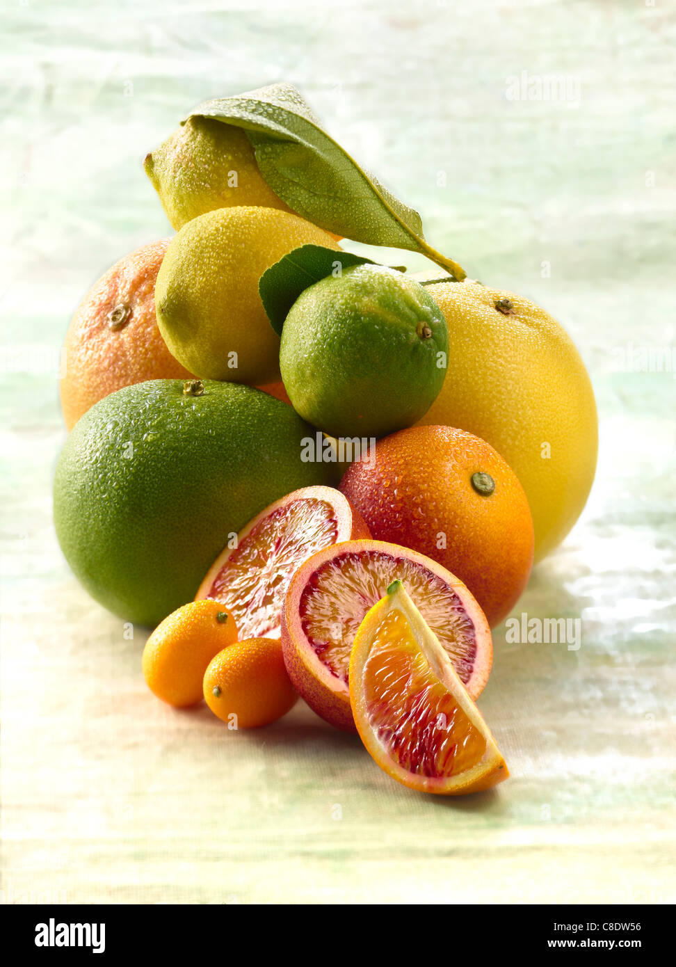 Selection of citrus fruit Stock Photo - Alamy