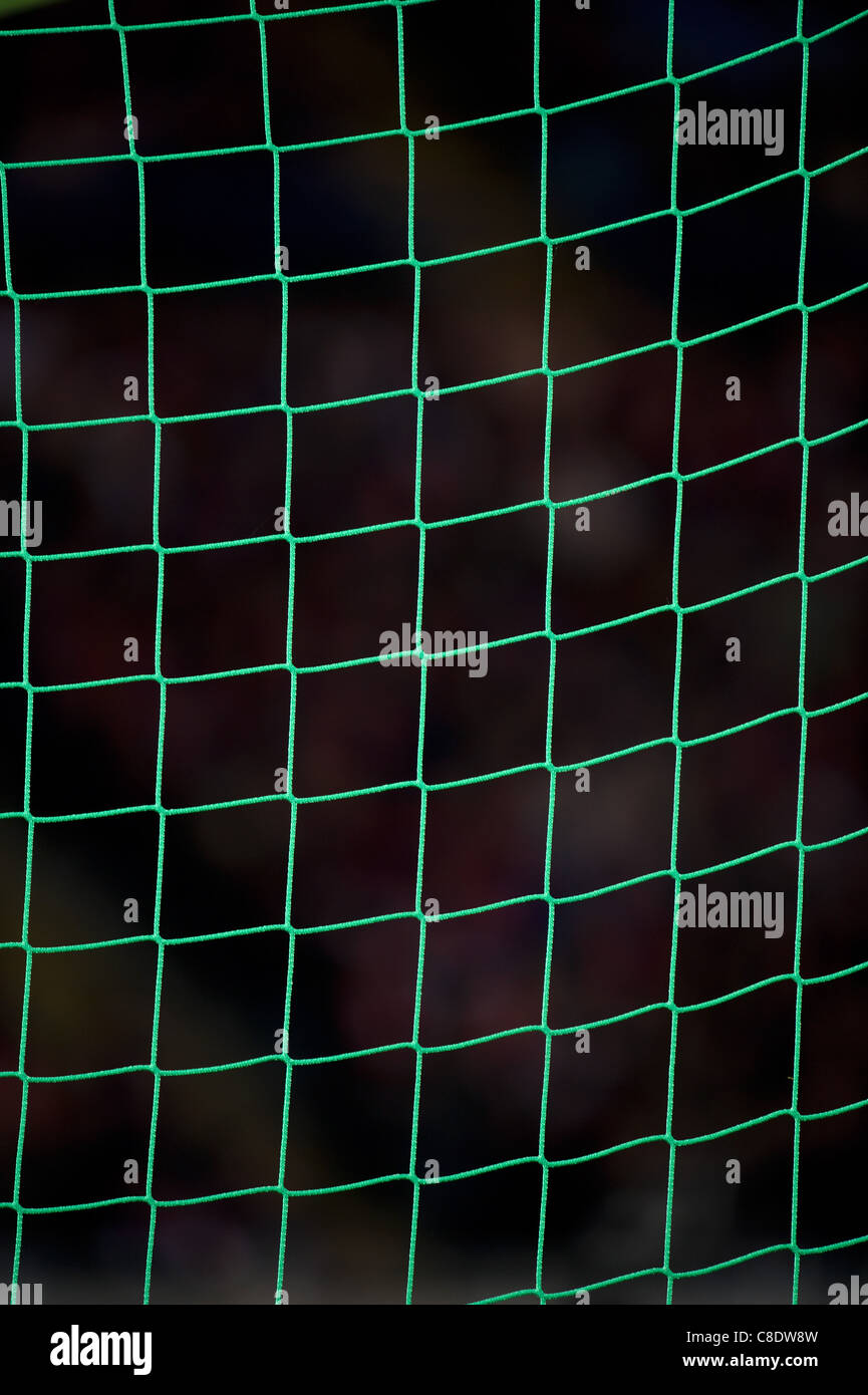 Green goal net Stock Photo - Alamy