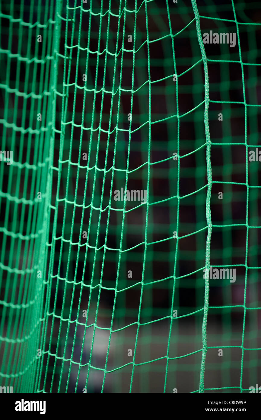 Green goal net Stock Photo - Alamy