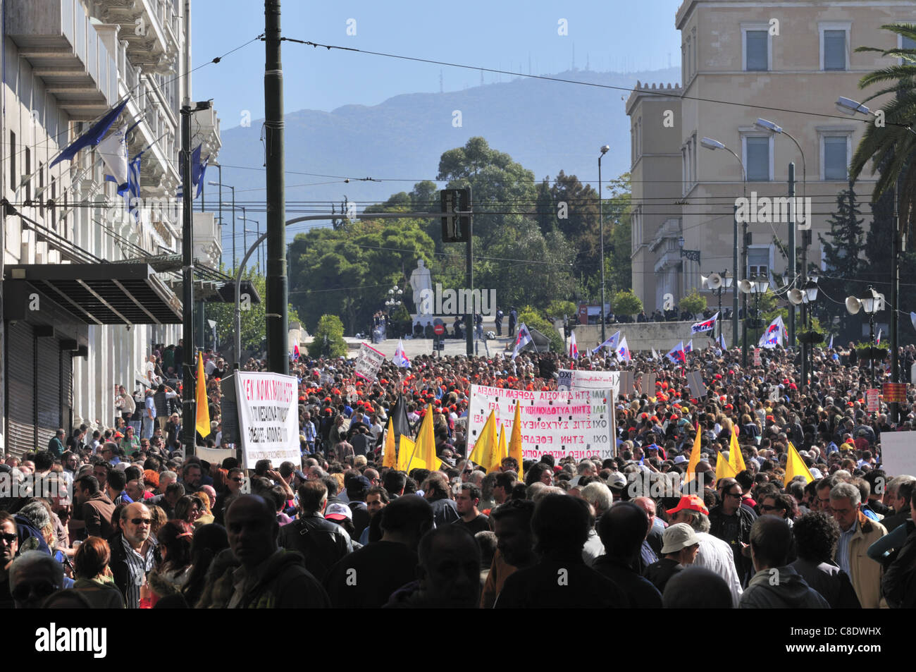 Athens demonstrations hi-res stock photography and images - Alamy