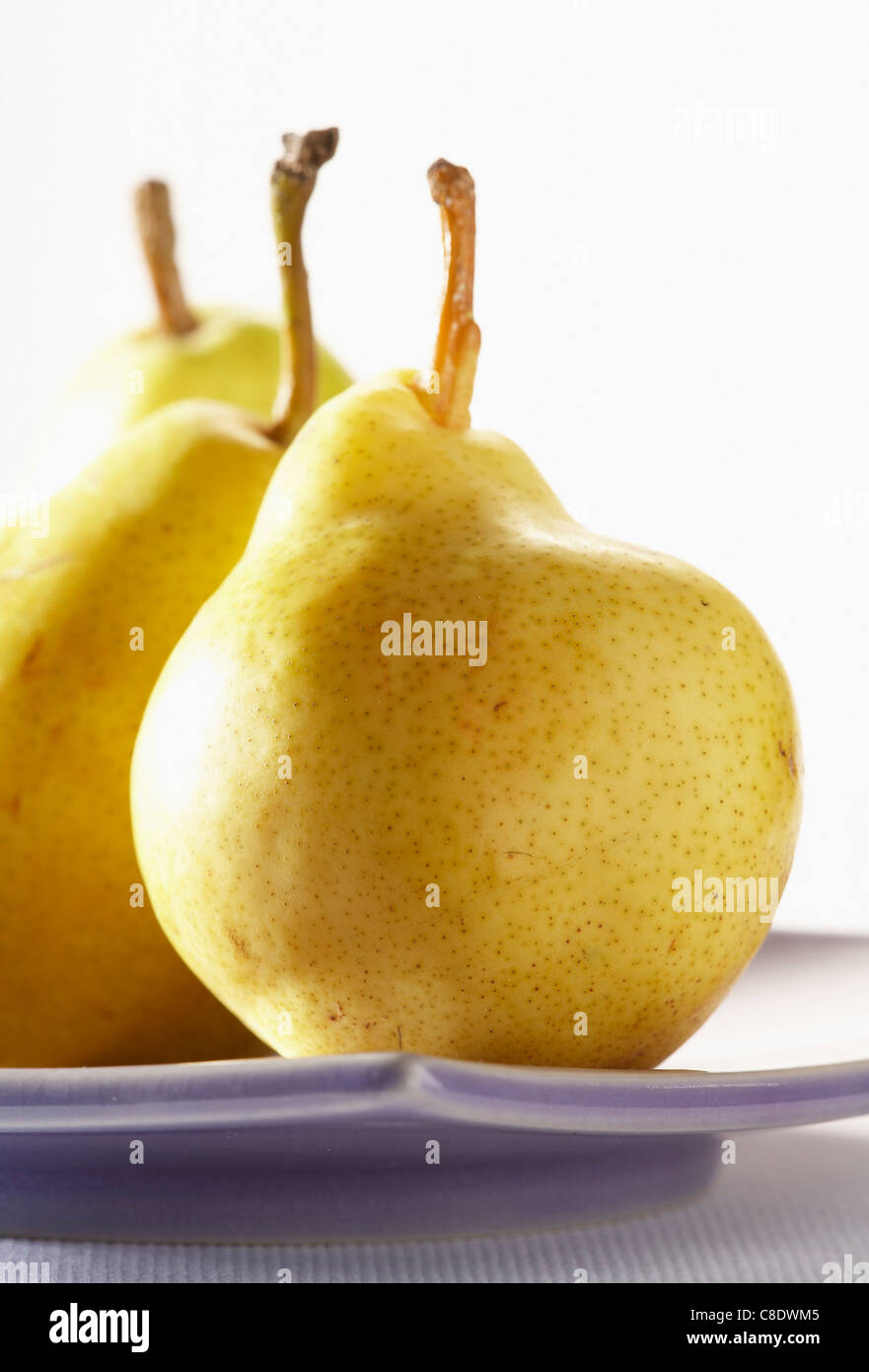 Three yellow pears hi-res stock photography and images - Alamy