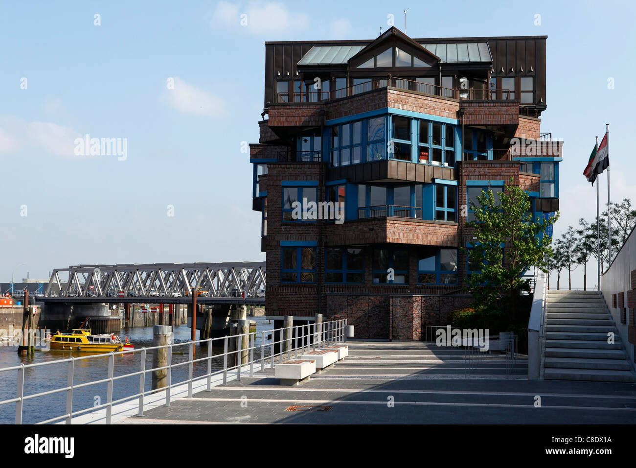 The headquarters building of the HafenCity GmbH in the HafenCity ...