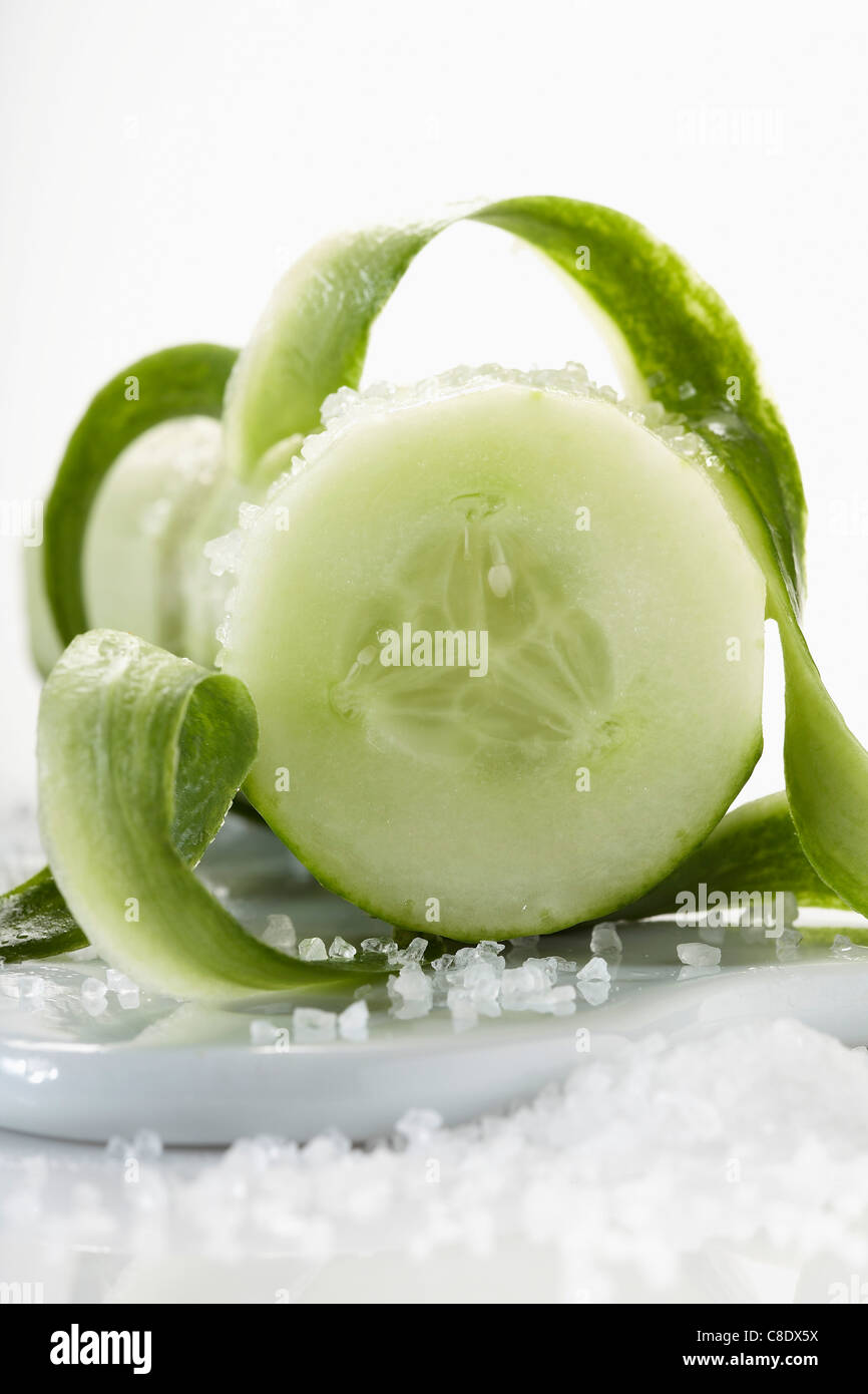Green cucumber skin peel hi-res stock photography and images - Alamy