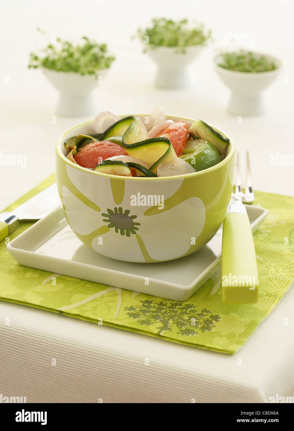 Southern vegetable and aniseed salad Stock Photo - Alamy