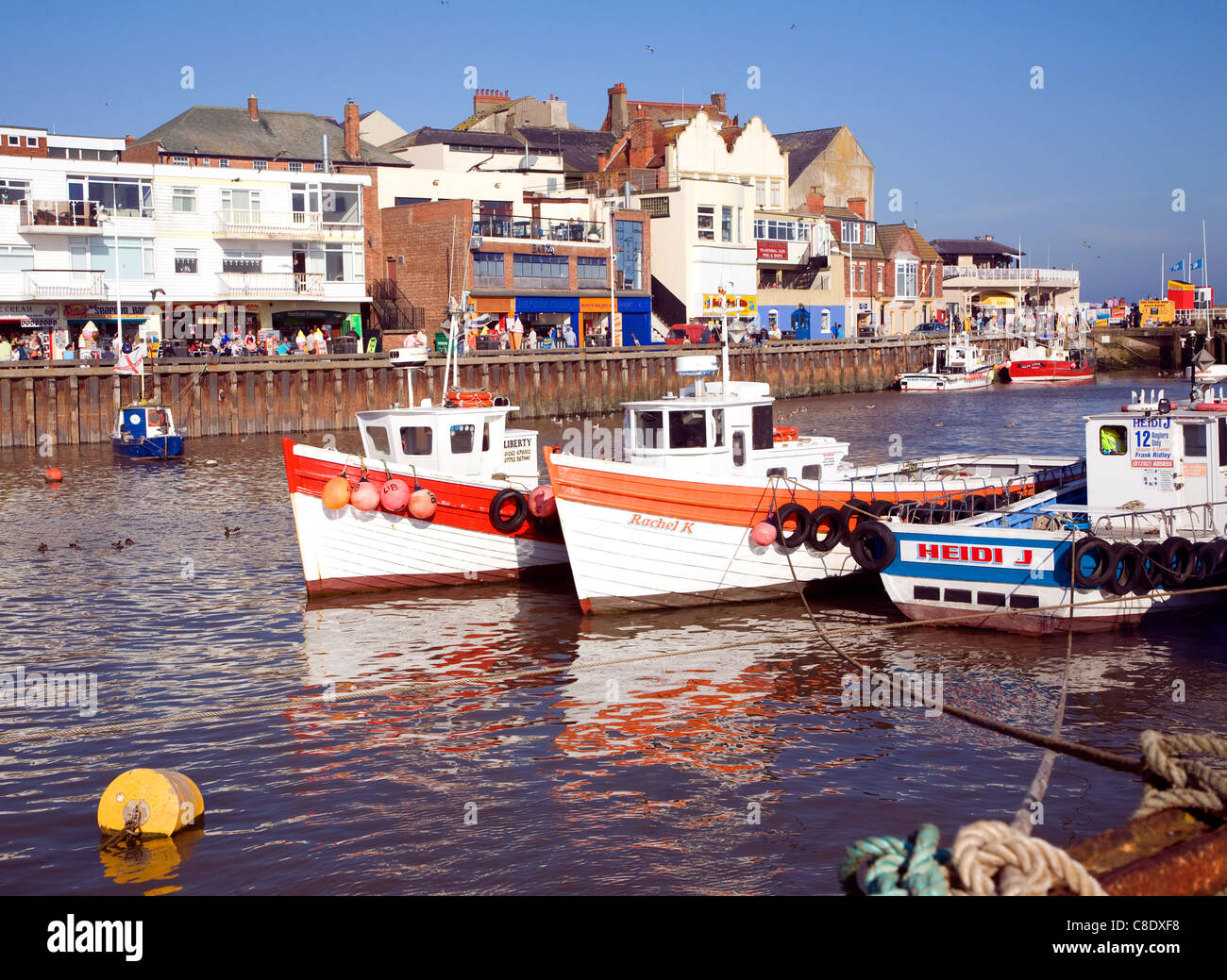 Fishing boats in harbour bridlington hi-res stock photography and ...