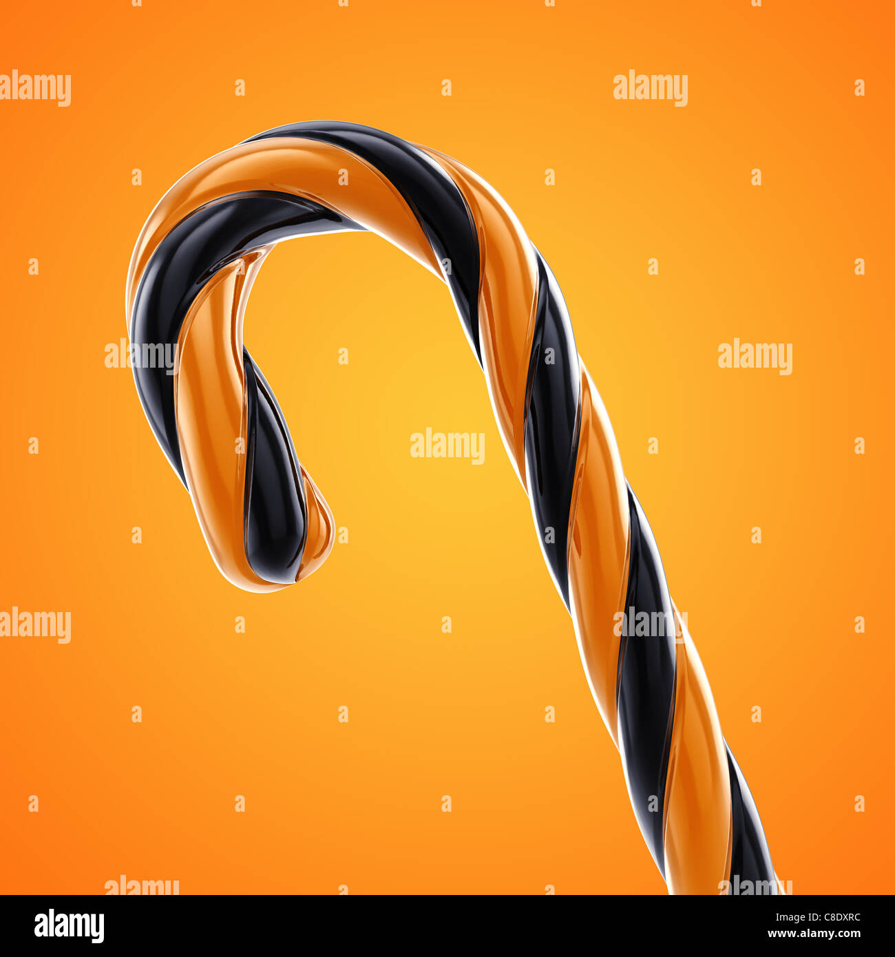 Halloween candy cane Stock Photo - Alamy
