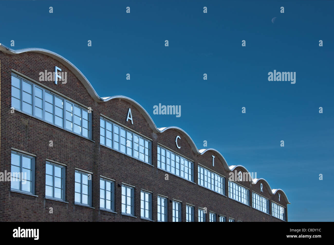 Converted modernist factory Stock Photo - Alamy