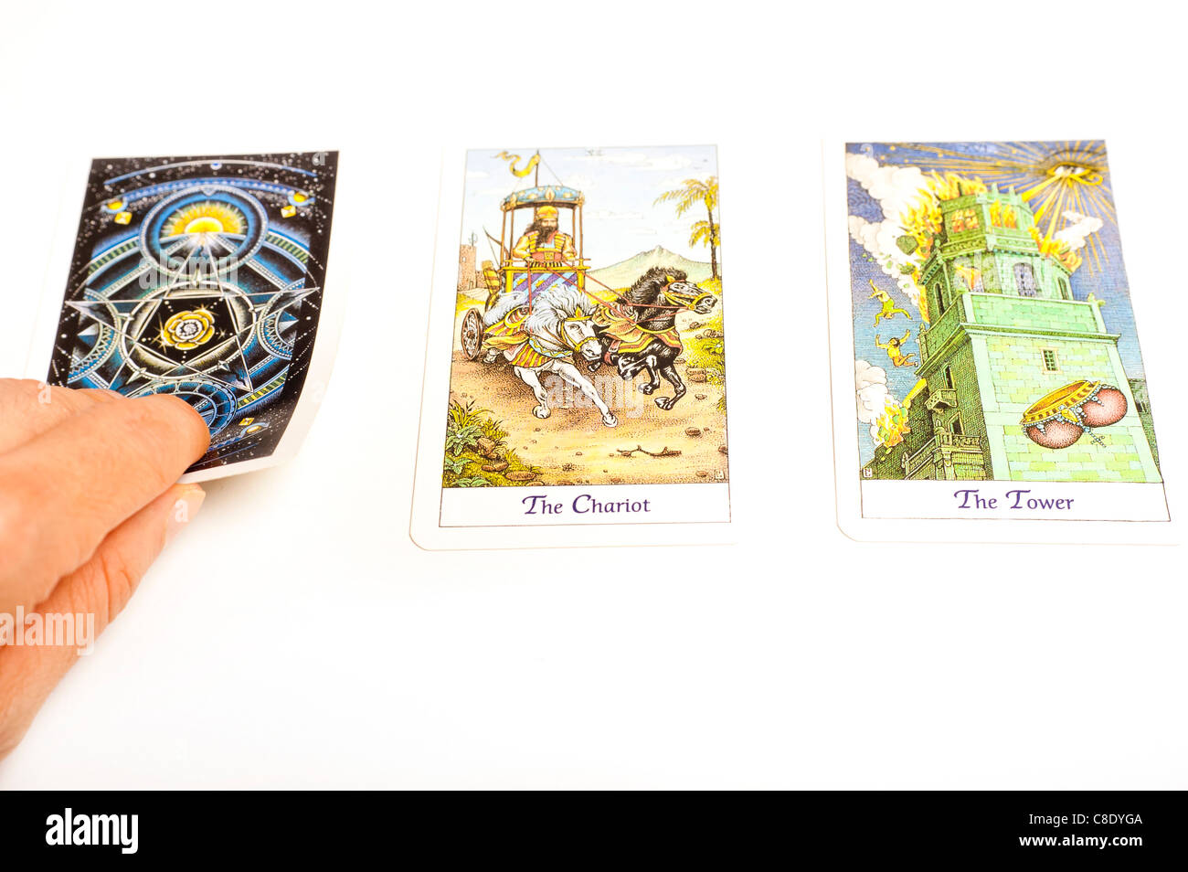 tarot reading session Stock Photo - Alamy