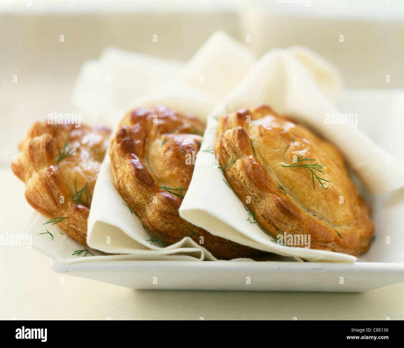 Flaky pastry cheese pies Stock Photo - Alamy