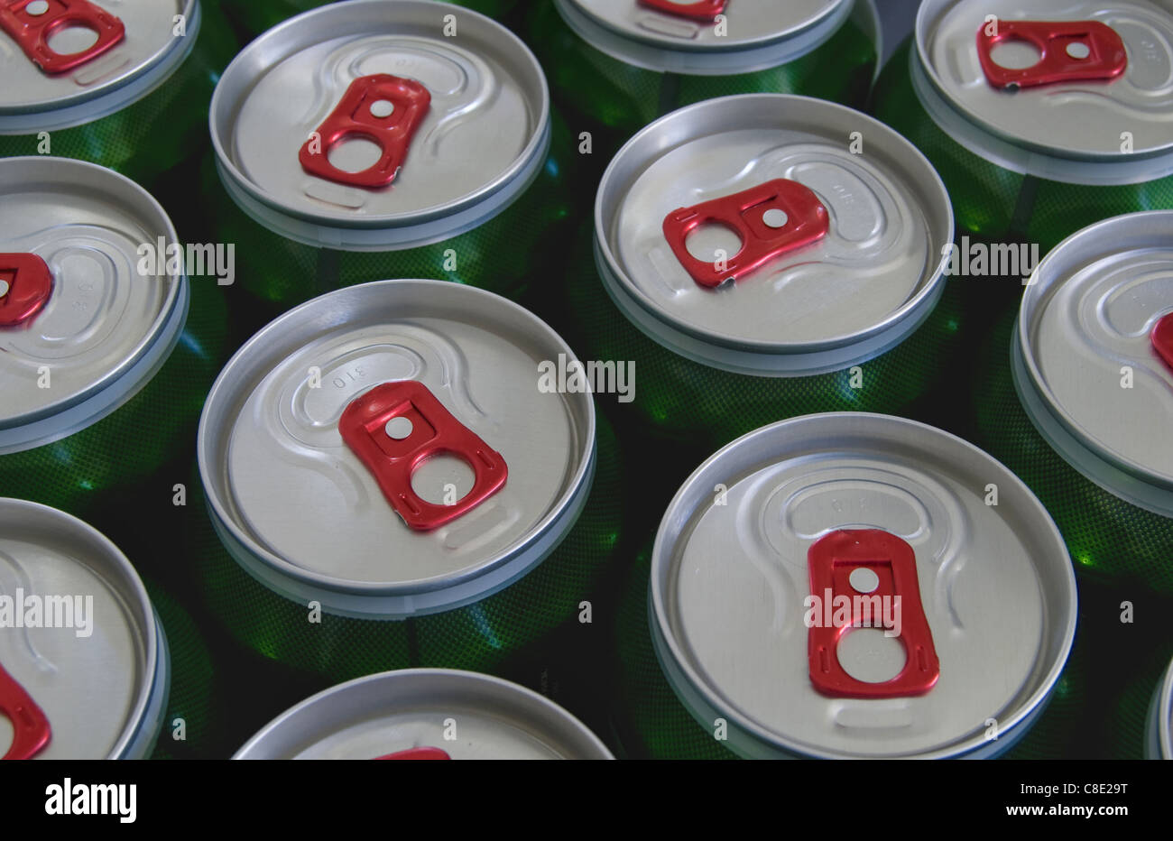 cans of soft drink close up Stock Photo - Alamy