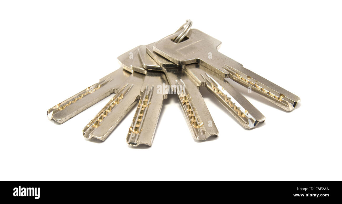 the keys are isolated on a white background Stock Photo - Alamy