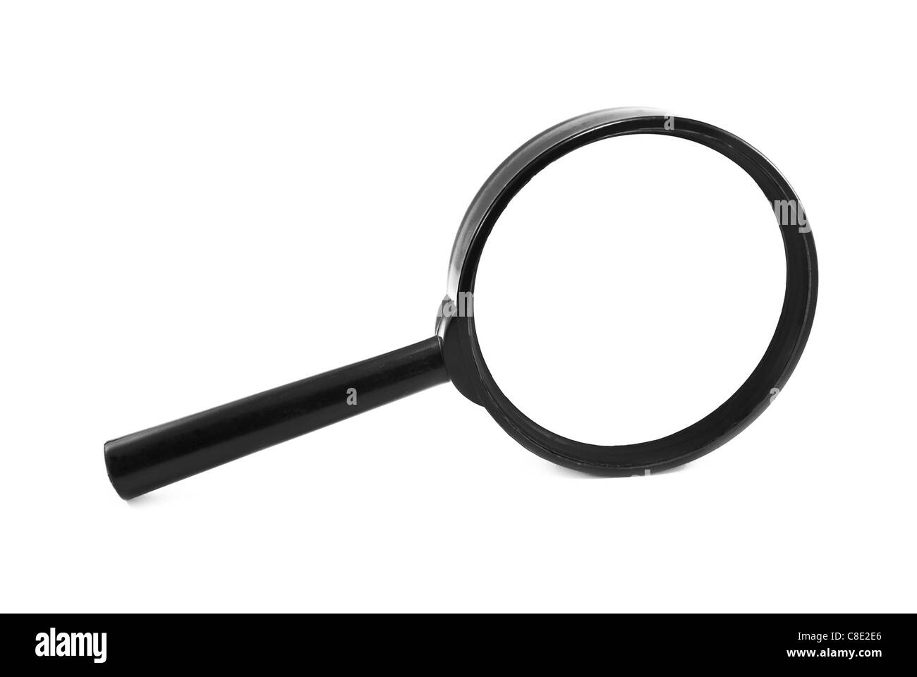 magnifying glass is isolated on a white background Stock Photo - Alamy