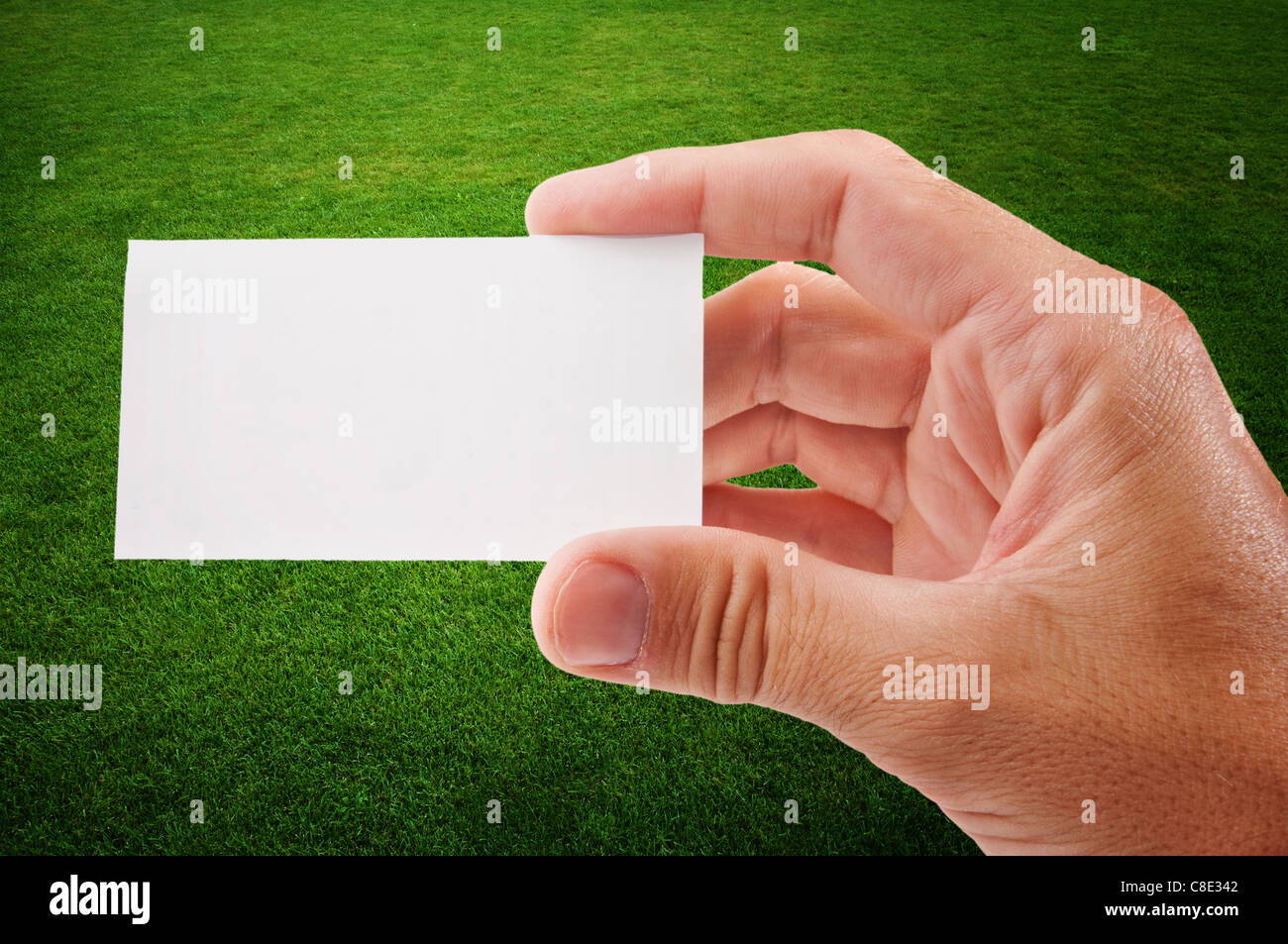 Holding empty card hi-res stock photography and images - Alamy